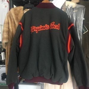 Nike | Jackets & Coats | Virginia Tech Varsity Bomber Jacket | Poshmark